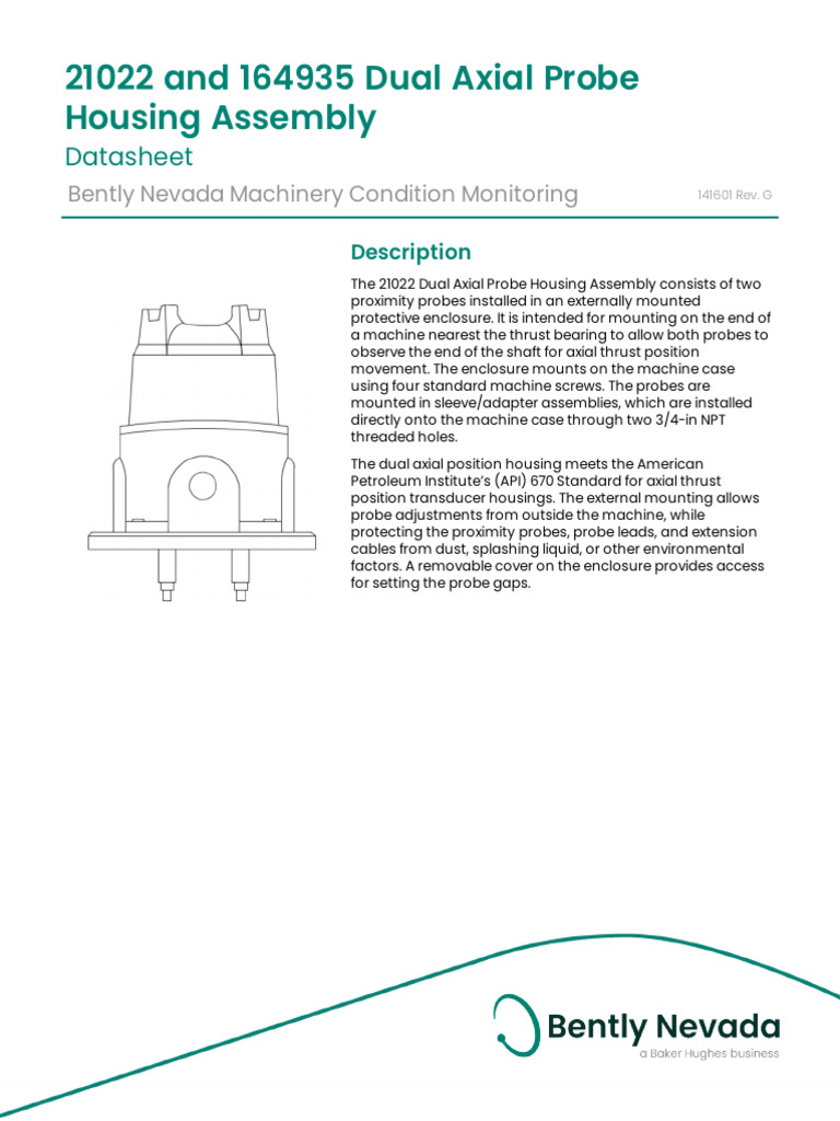 Dual Axial Probe Housing Overview | PDF | Foot (Unit) | Bearing ...