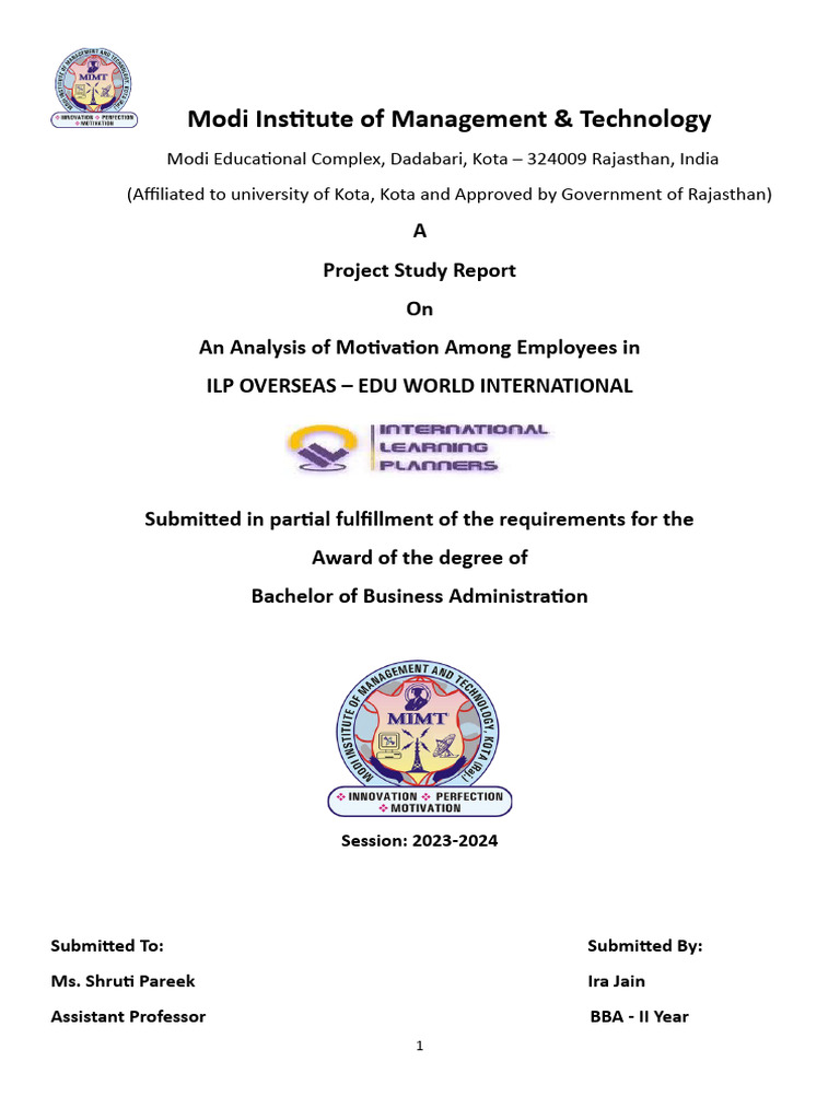Employee Motivation Analysis Report | PDF | Graduate Record ...