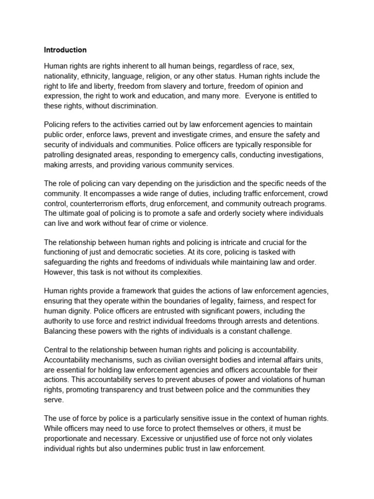 Human Rights and Policing | PDF | Genocides | Human Rights