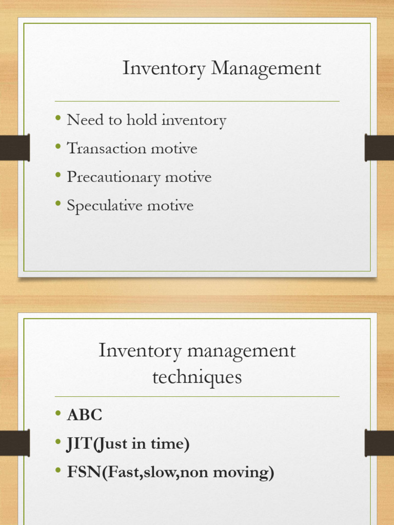 Inventory PART 1 | PDF | Inventory | Logistics