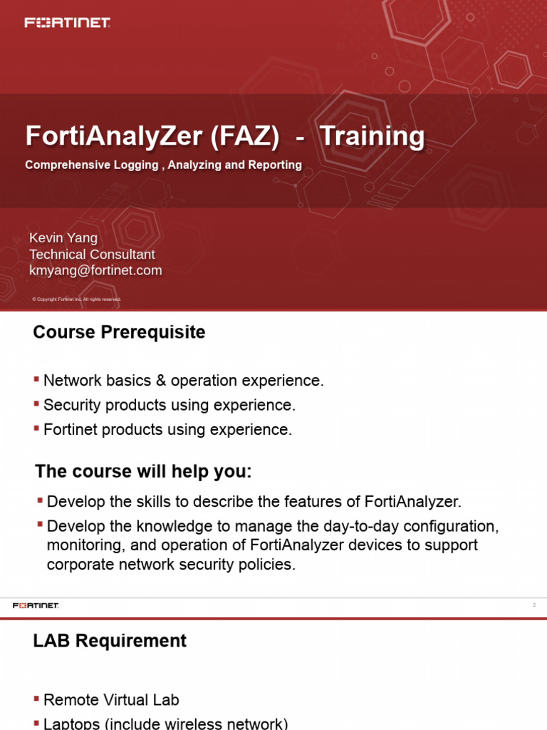 FAZ-Trainining-v6_20200310 | PDF | File Transfer Protocol | Databases