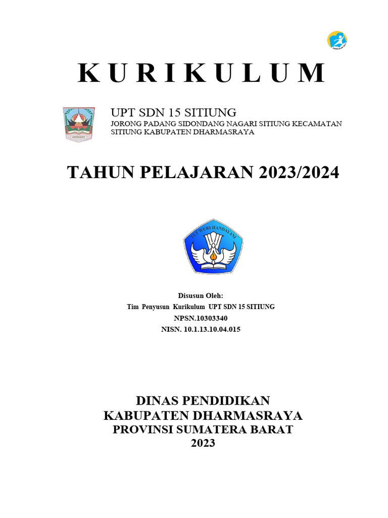 1.kosp SD 15 Sitiung | PDF