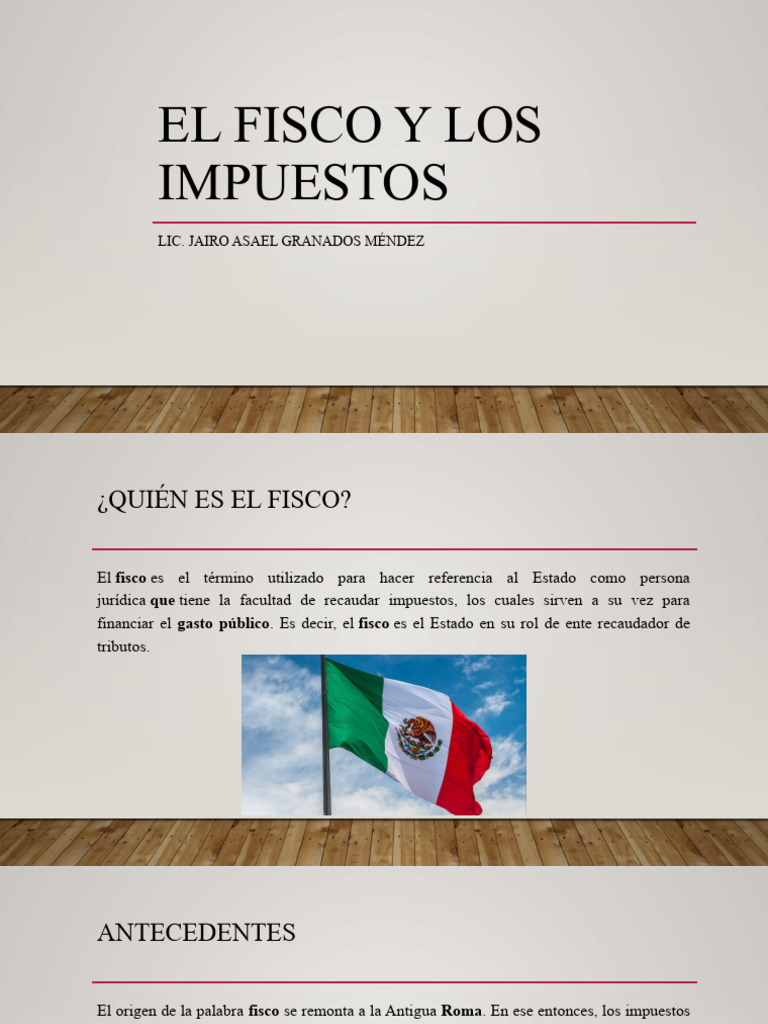 El Fisco y Los Impuestos | PDF | Impuestos | Impuesto sobre la renta