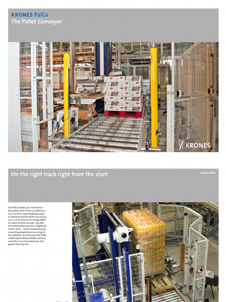krones PalCo The Pallet Conveyor - PDF Free Download | PDF