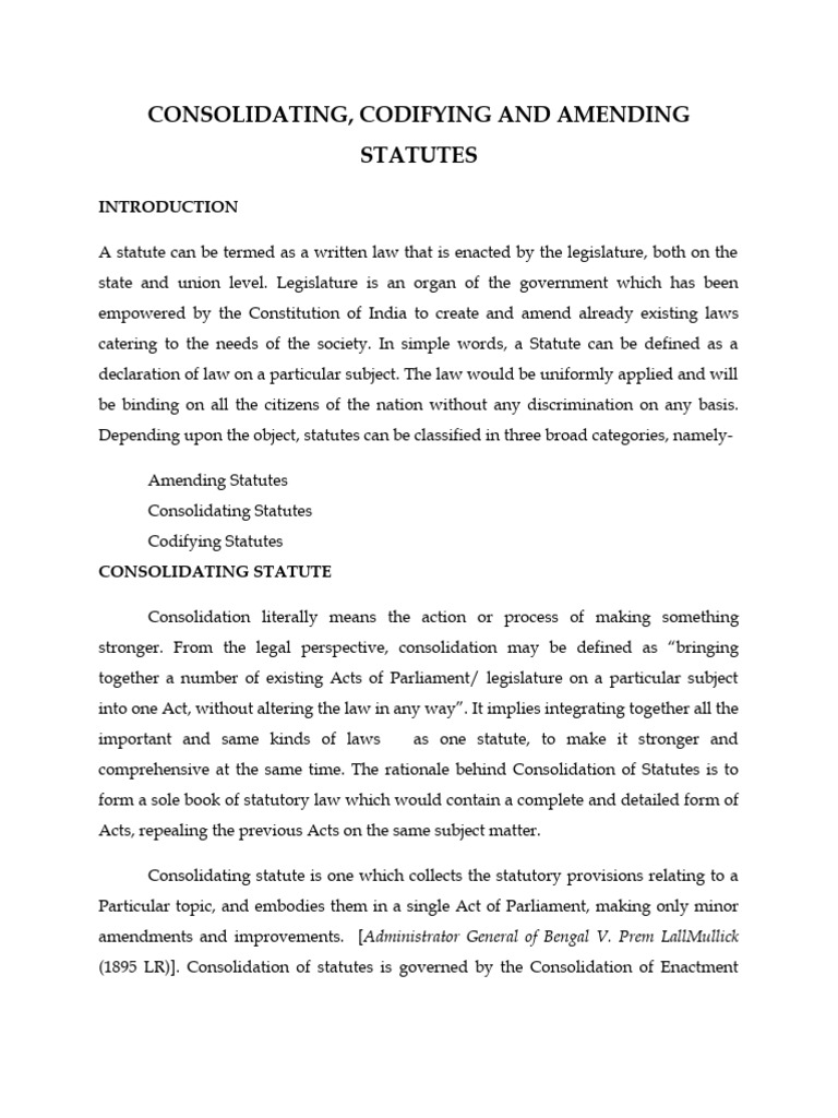 CONSOLIDATING | PDF | Repeal | Public Law