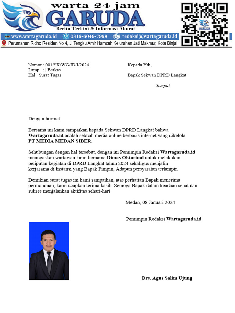 Kop Surat Warta Garuda | PDF