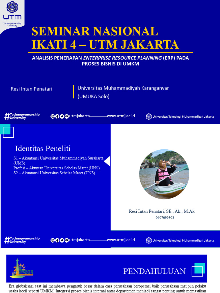 Ikati 2024 - Analisis Penerapan Enterprise Resource Planning (Erp) Pada Proses Bisnis Di Umkm | PDF