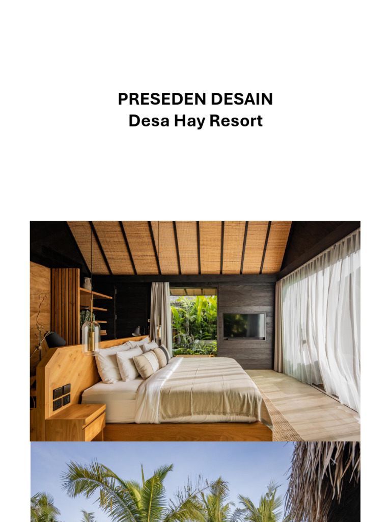 Desain Unik Desa Hay Resort | PDF