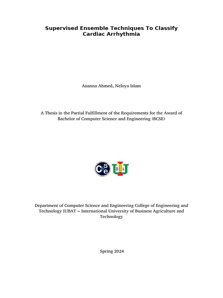 ThesisReport | PDF | Machine Learning | Receiver Operating Characteristic