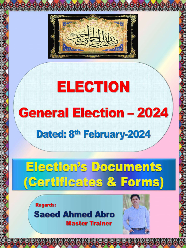 Final Election Documents | PDF