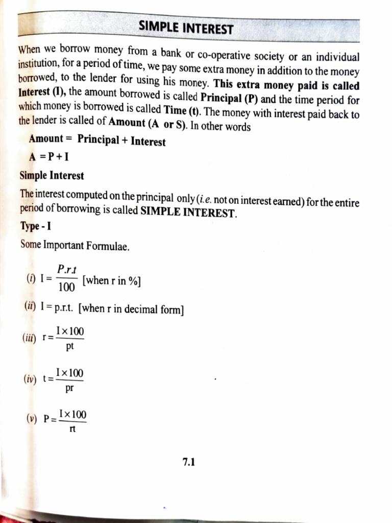 Simple Intrest | PDF | Interest | Business