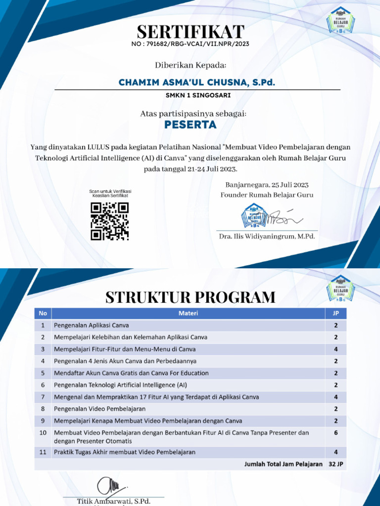 CHAMIM ASMA'UL CHUSNA, S.Pd. | PDF