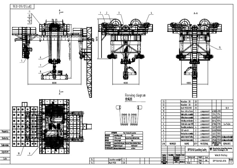 2.winch Trolley Drawing | PDF