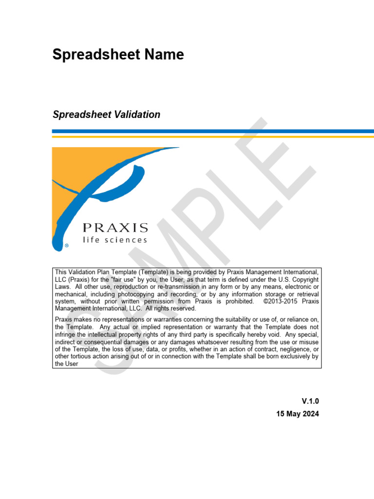Template Spreadsheet Validation 20130418 | PDF | Verification And ...