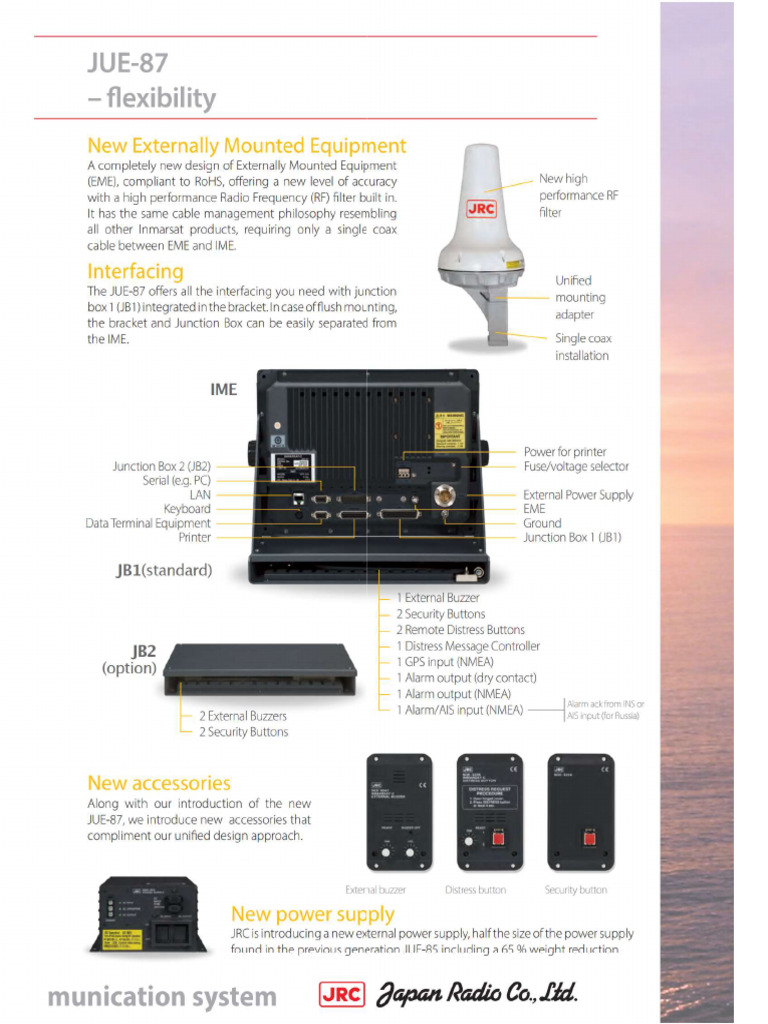 SatcomC JRC JUE-87 | PDF