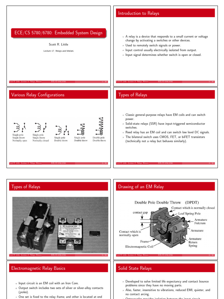 relays introduction | PDF | Relay | Electric Motor