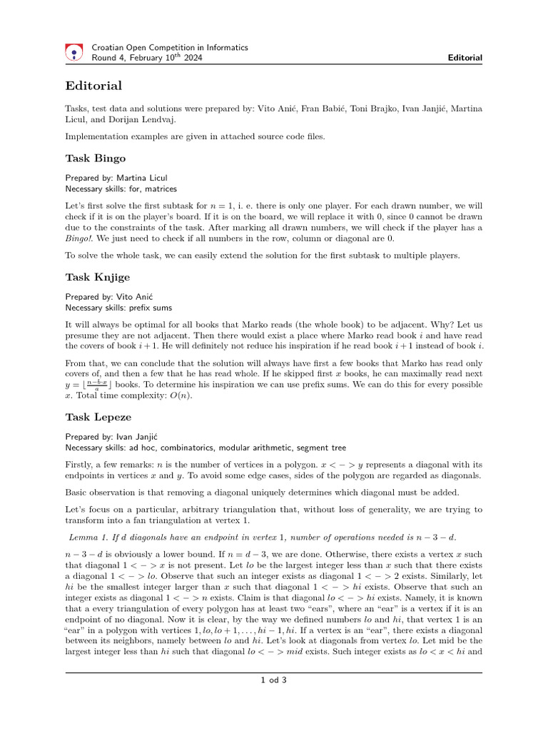 Editorial | PDF | Vertex (Geometry) | Vertex (Graph Theory)