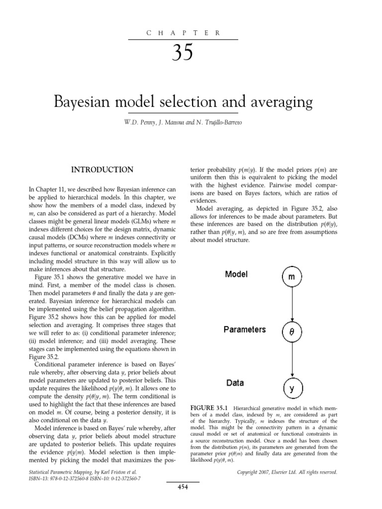 Chapter 35 Bayesian Model Selection and Averaging Penny2007 | PDF | Statistical Inference ...