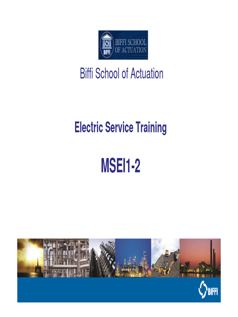 Biffi Electric Actuators Overview | PDF | Electric Motor | Actuator