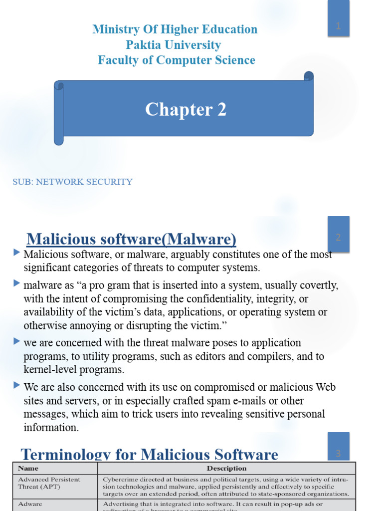 Chapter 2 | PDF | Computer Virus | Malware
