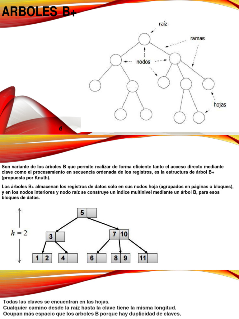 Arboles B+ | PDF | Archivo de computadora | Sistema de archivos