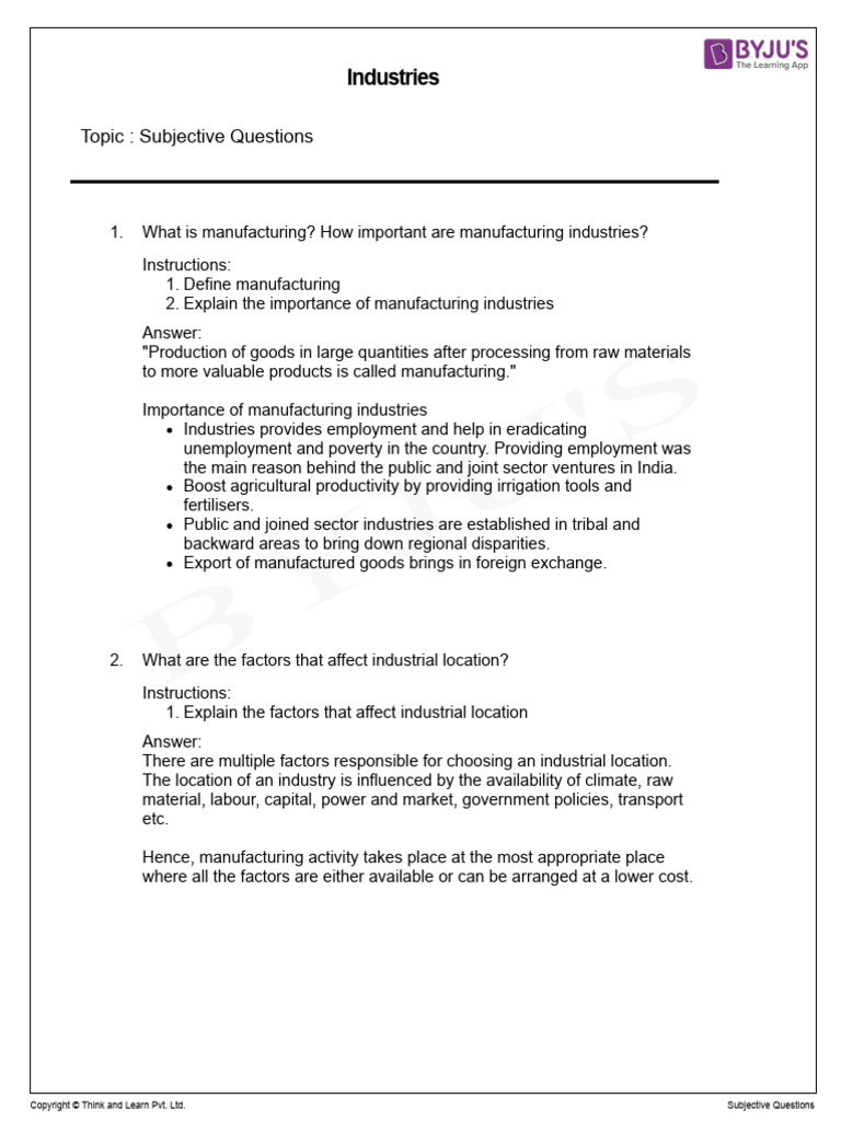 Industries Session 1 - SUB | PDF | Economies