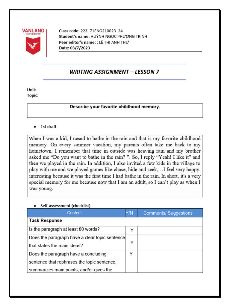 Template Writing Assignment | PDF | Verb | Semantic Units