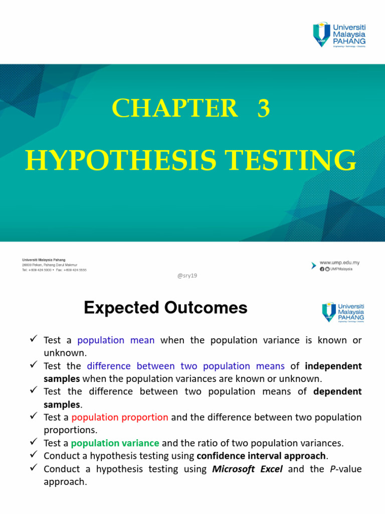 Chapter 3 Hypothesis Testing | PDF | Statistical Hypothesis Testing ... Chapter 3 Hypothesis Testing | PDF | Statistical Hypothesis Testing ...