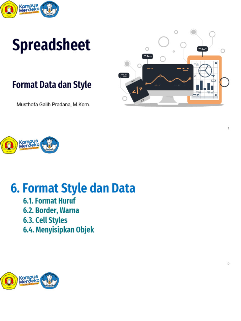 Format Data dan Cell Styles Excel | PDF | Griya & Taman | Komputer