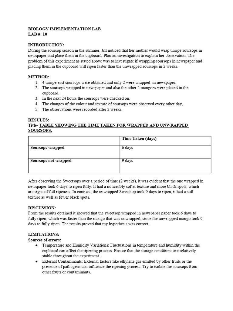 Biology Implementation | PDF | Experiment | Natural Environment