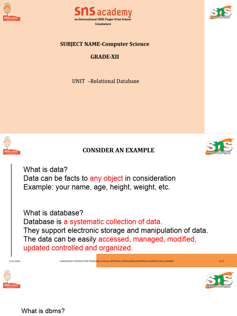 Relational Database | PDF | Relational Database | Databases Relational Database | PDF | Relational Database | Databases