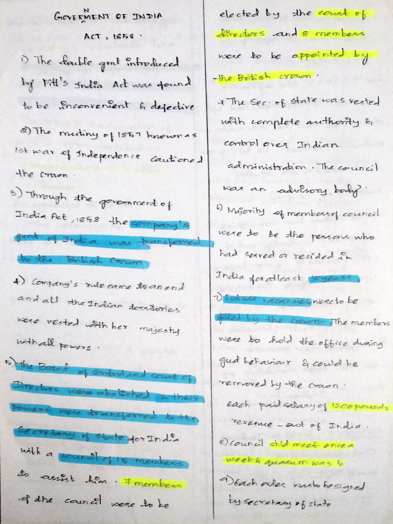 Overview of the India Act 1853 | PDF