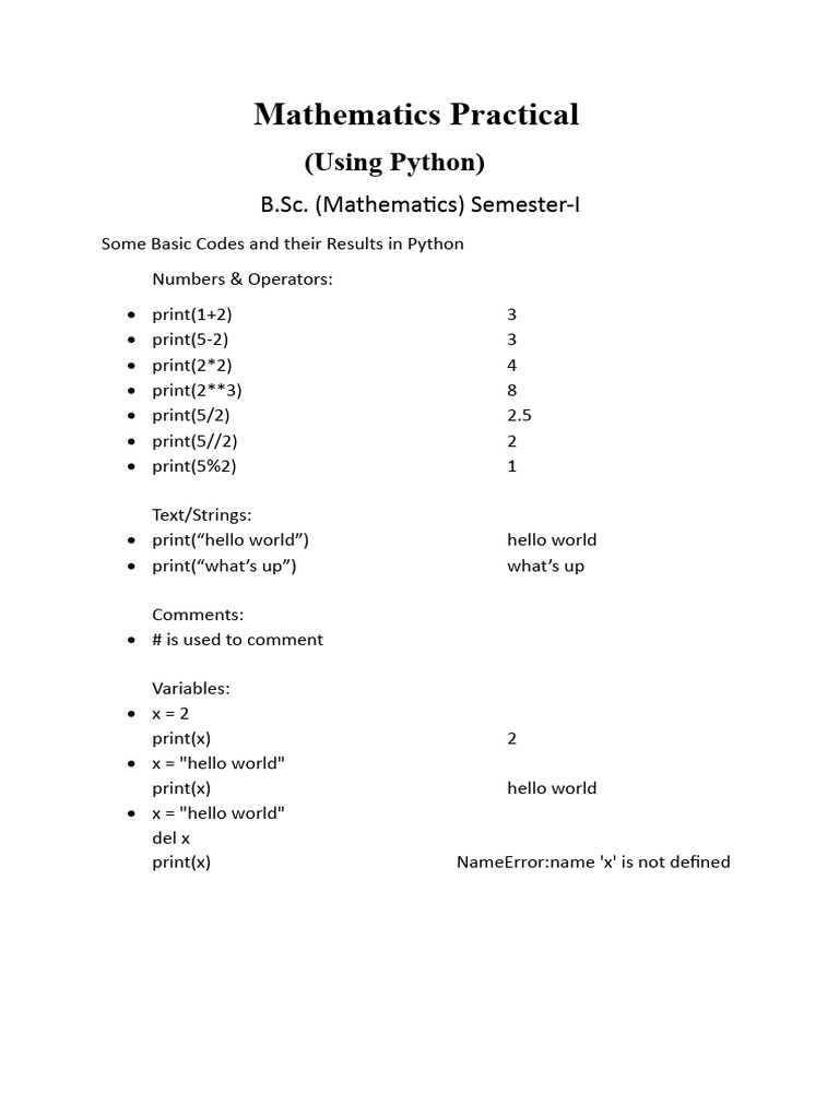 Mathematics Practical Pdf Function Mathematics Cartesian Coordinate System 