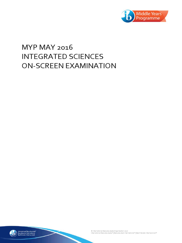 M16 Integrated Sciences | PDF