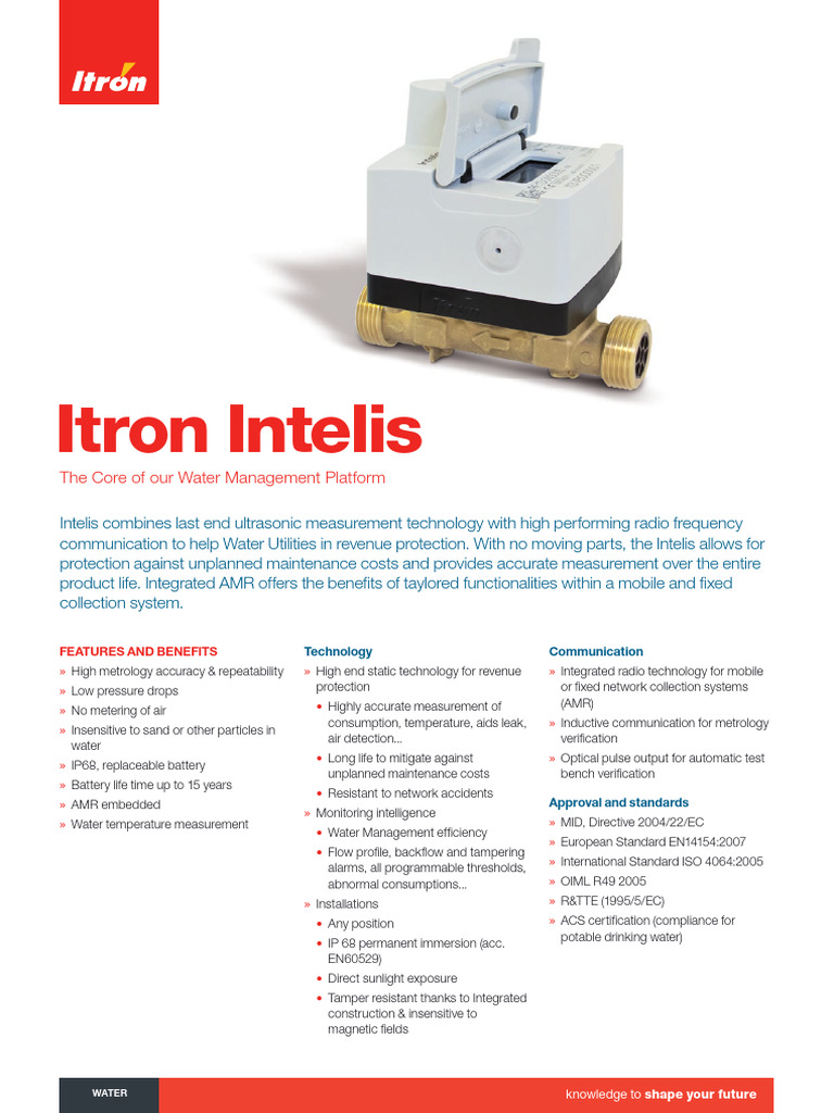 Intelis EN 01-14 | PDF | Flow Measurement | Radio