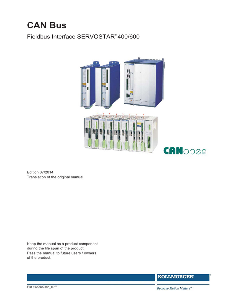 CANopen Communication Manual S400 S600 en | PDF | Computer Engineering | Computing