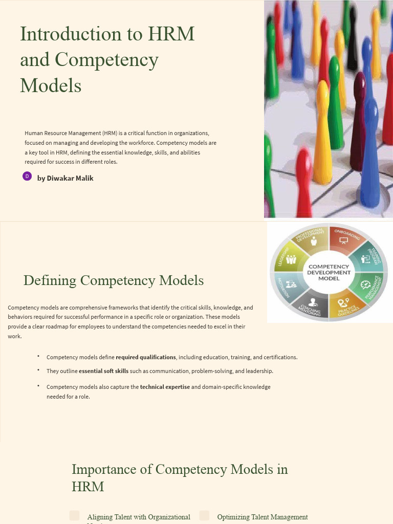 Introduction To HRM and Competency Models | PDF | Human Resource ...