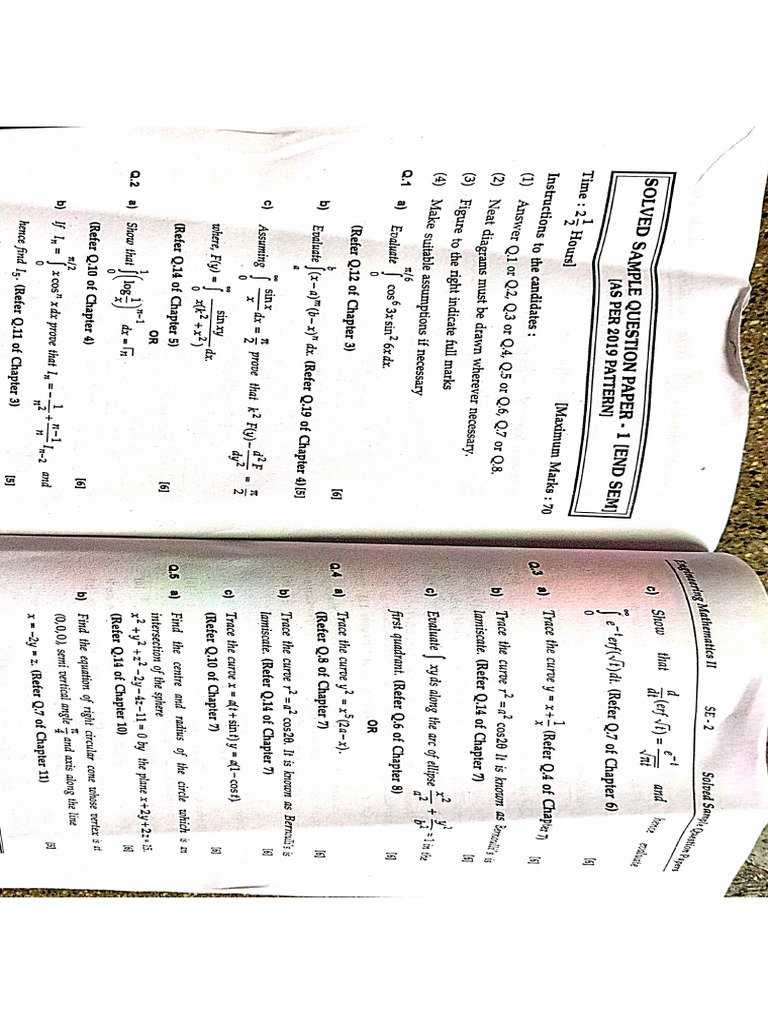 M2 Endsem 3 Pyqs ? | PDF