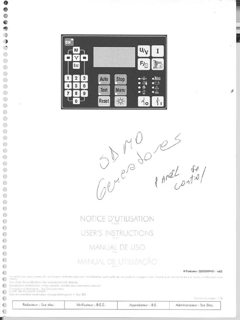 Panel Control (SDMO) | PDF