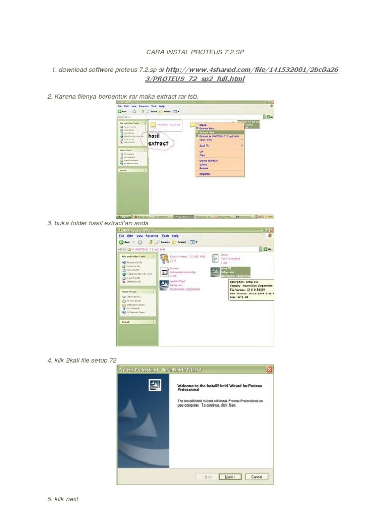 Cara Instal Proteus 7 | PDF | Komputer