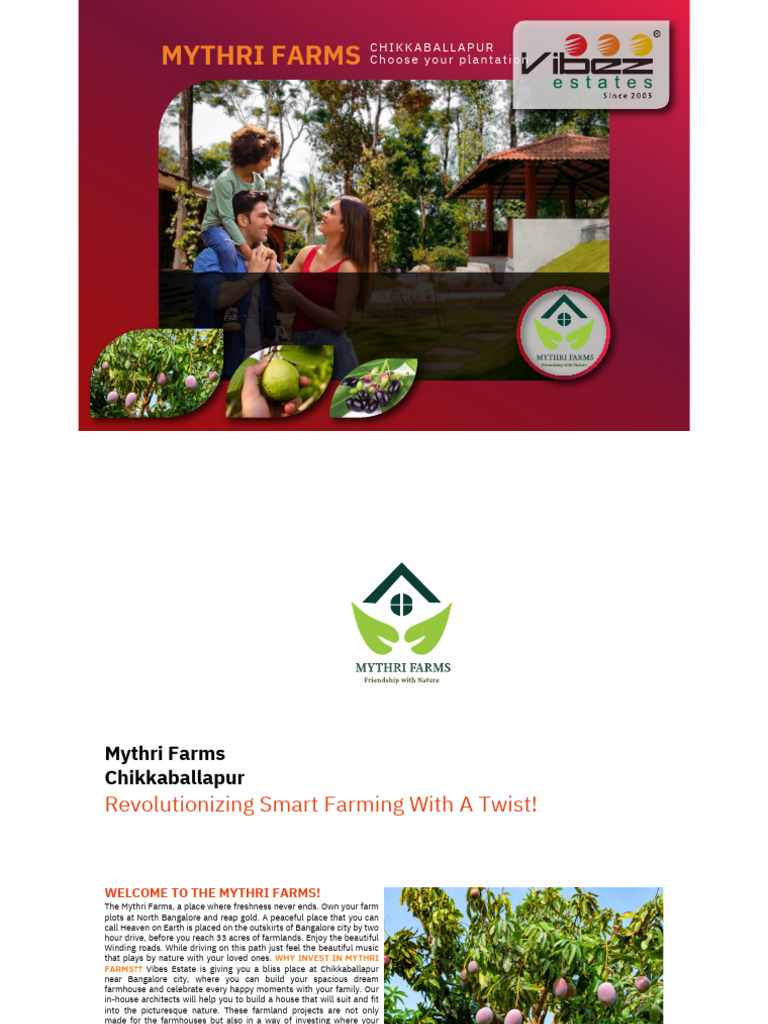 Mythri Farm 3 Brochur-U | PDF | Natural Environment | Economies