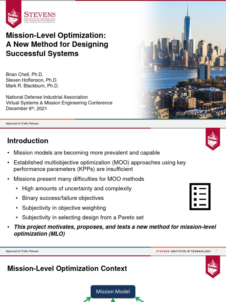 MITRE SOSE Mission Level Optimization-A New Method For Designing ...