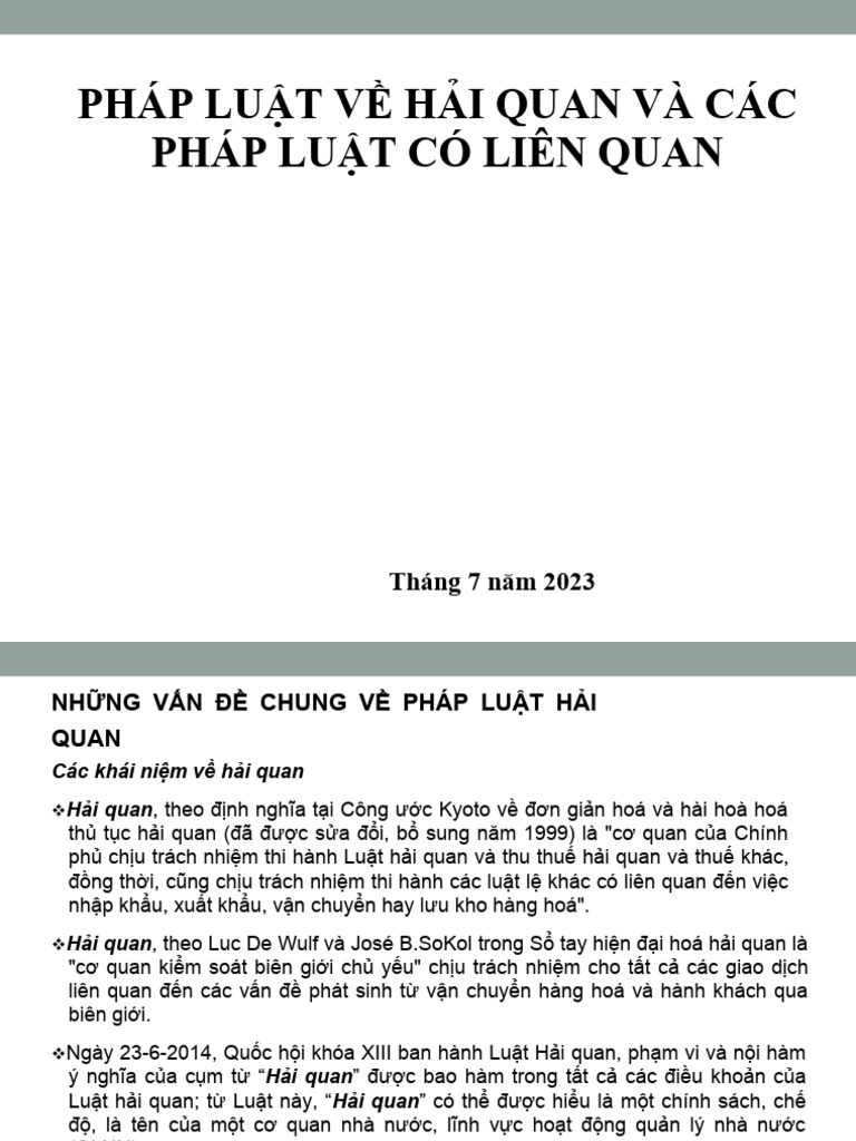 Bài giảng PLHQ&PLLienquan 2018.P1 | PDF