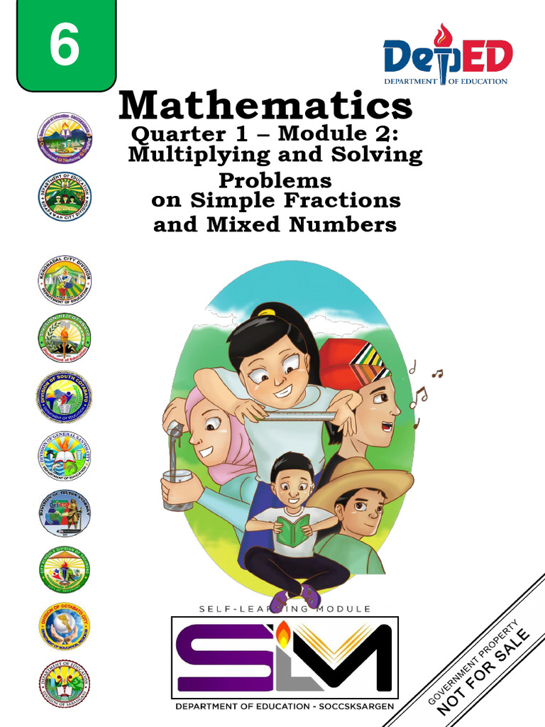 Math6 - q1 - Mod2of8 - Multiplying and Solving Problems On Fractions - v2 | PDF | Mathematics