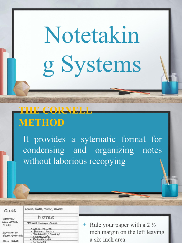NOTETAKING SYSTEMS | PDF | Human Communication