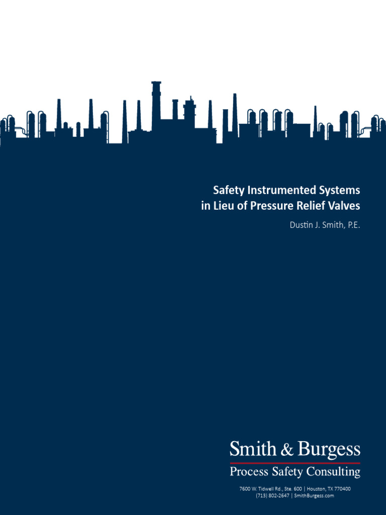 Safety Instrumented Systems in Lieu of Pressure Relief Valves | PDF ...