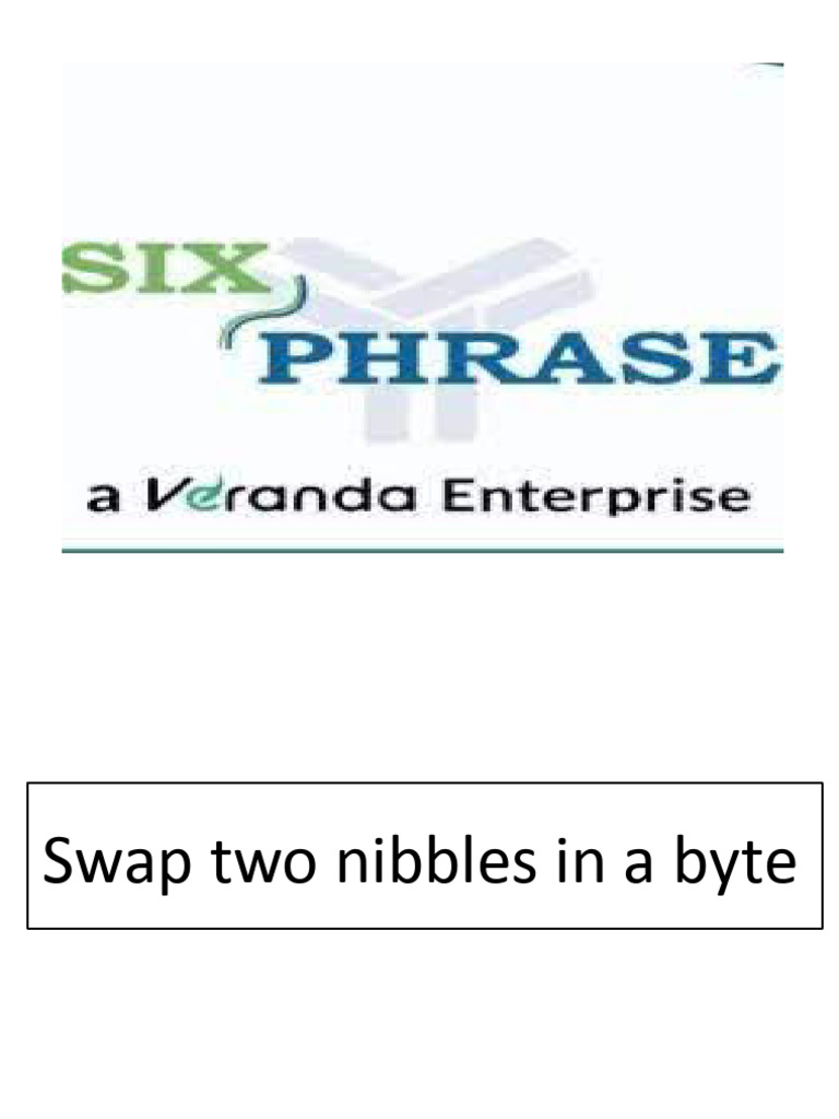 L18 - Swap Two Nibbles in A Byte | PDF