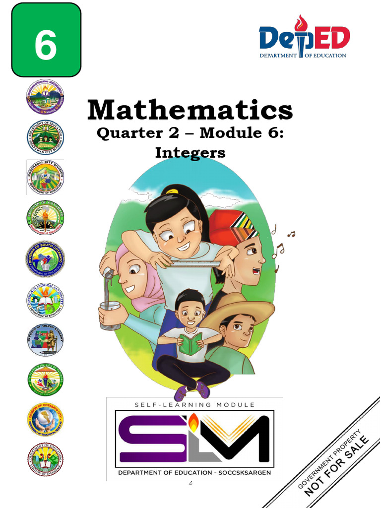 Math6 q2 Mod6of8 Integers v2 | PDF | Numbers | Mathematical Objects