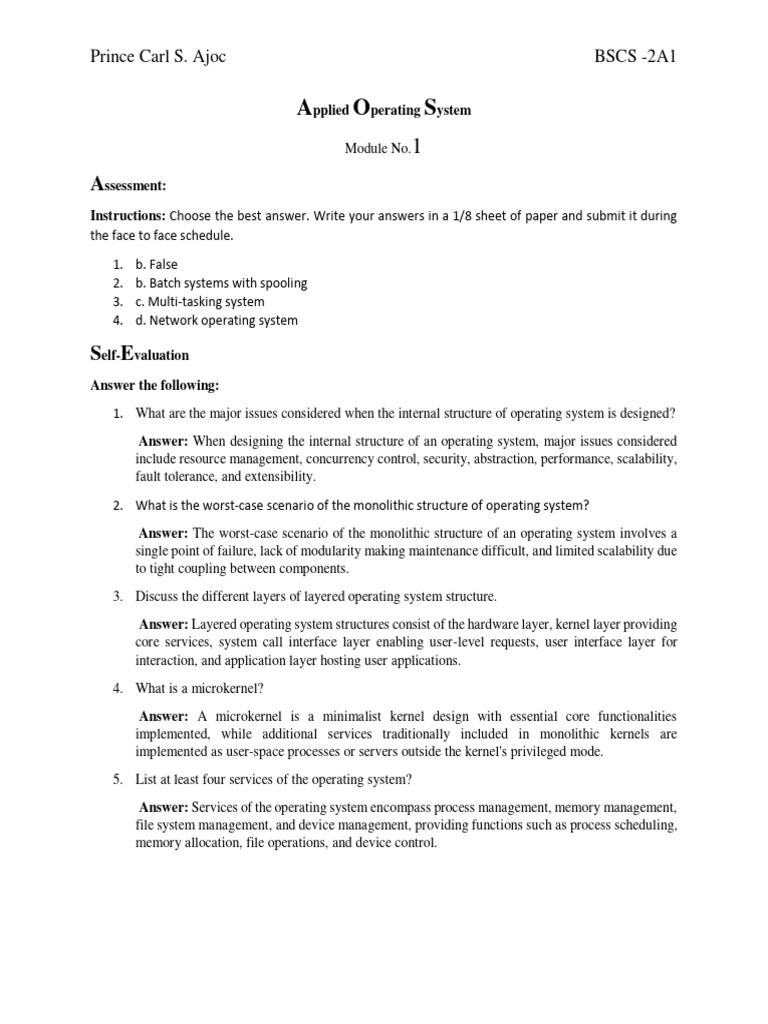 Applied Operating System Assignment | Download Free PDF | Process ... Applied Operating System Assignment | Download Free PDF | Process ...