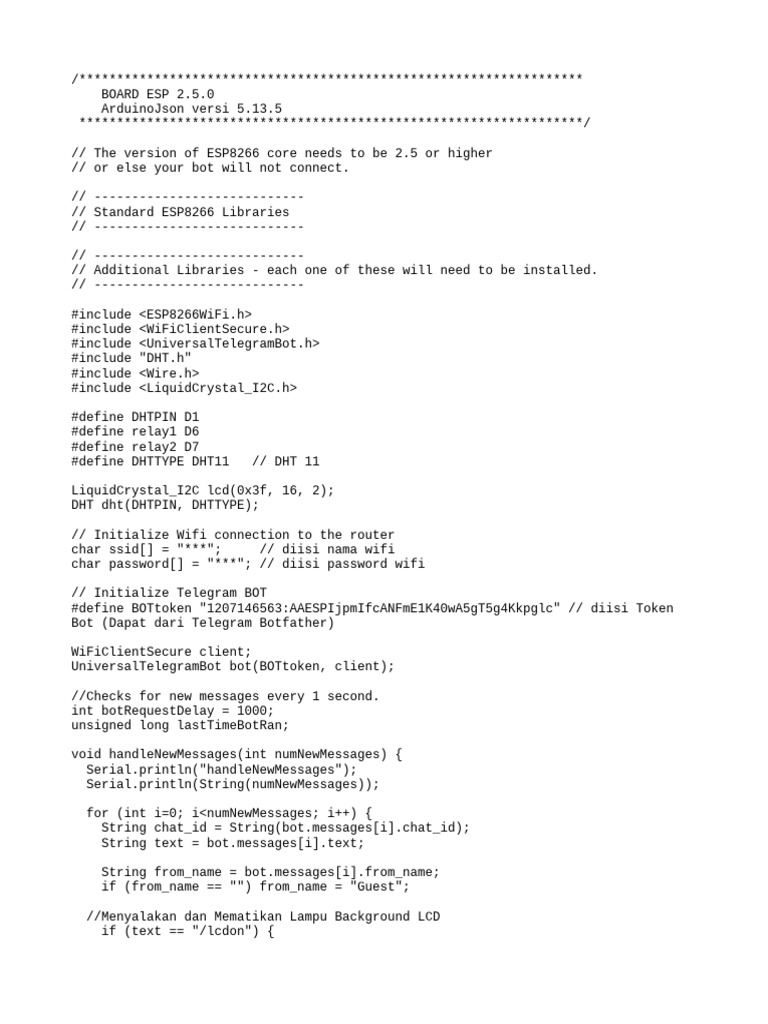 Telegram IOT | PDF | Computer Programming | Computing